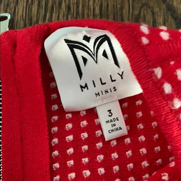 Milly | Dresses | Milly Girls 3t Red Sleeveless Tank Knit Dress | Poshmark